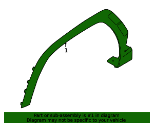 2022-2024 Hyundai Tucson Wheel Opening Molding 87711-CW000-CA | OEM ...