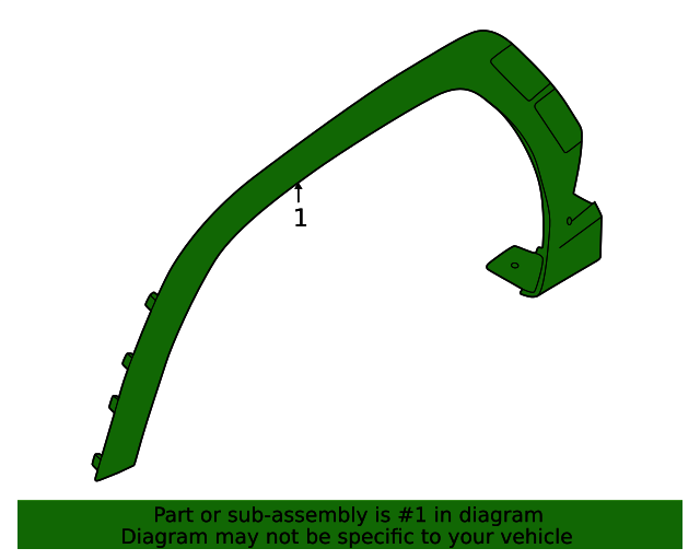 87711-CW000-CA - Wheel Arch Molding 2022-2024 Hyundai Tucson ...