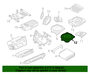2011-2023 BMW Midrange speaker Hifi/Top-Hifi 65-13-9-368-383 ...