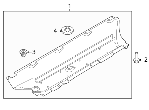 2019-2020 Hyundai Santa Fe Under Cover 84227-S2000 | OEM Parts Online