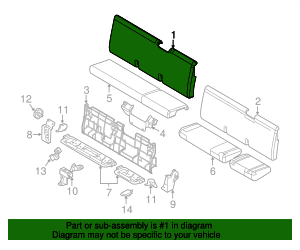 BC3Z-2866600-BA - Seat Back Cover 2011-2016 Ford | AutoNationParts.com