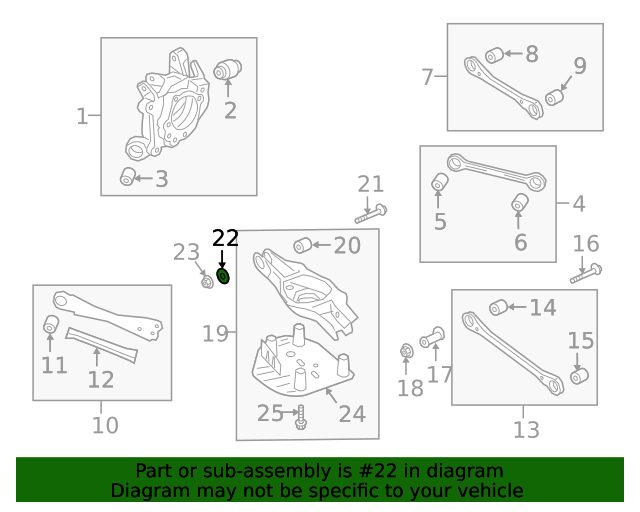 2010-2024 Hyundai Upper Control Arm Adjust Cam 55223-2B100 | OEM Parts ...
