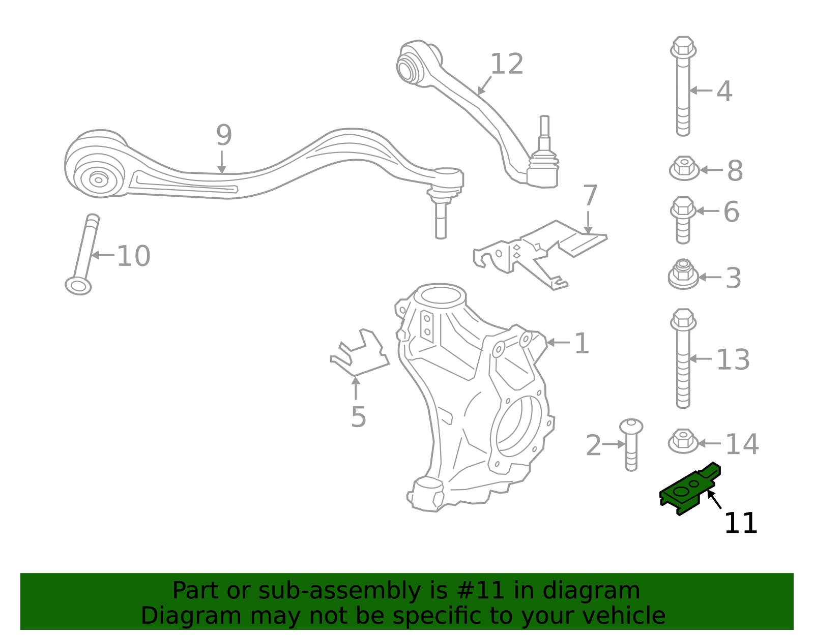 31106767496 - 2006-2025 BMW Front Control Arm Nut (31-10-6-767-496 ...