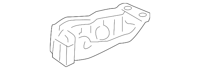 2009-2010 Pontiac Vibe Front Driver Side Bumper Fascia Upper Support ...