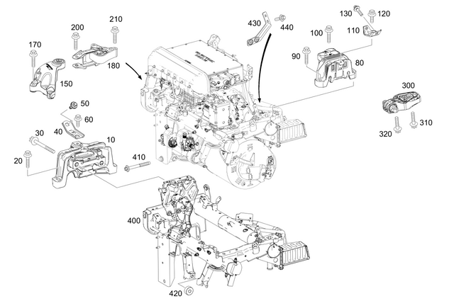246-240-02-00 - Engine Stabilizer Mount 2014-2017 Mercedes-Benz ...