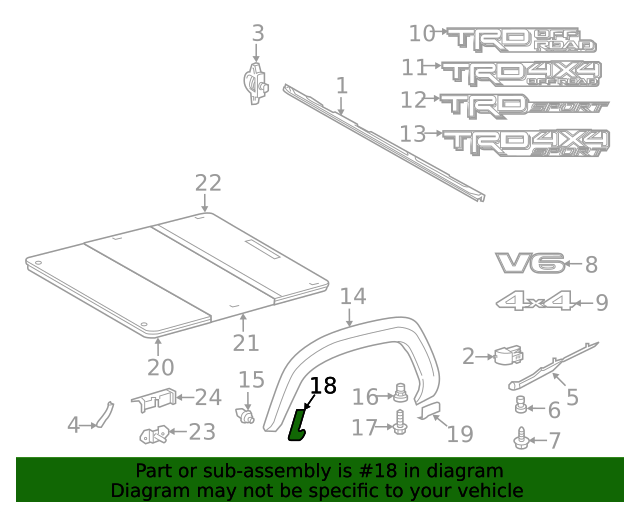 Toyota Wheel Opening Molding Protector Part# 5874404040 | Toyota of ...