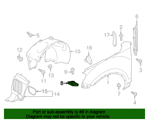 7P6-821-151-A - Front Bracket - 2011-2017 Volkswagen Touareg | VW ...