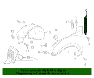 2011-2017 Volkswagen Touareg End Plate 7P6-821-112-B | VW Direct Parts