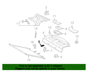 123-990-00-92 - Air Baffle Rivet 1992-2009 Mercedes-Benz | AutoNation Parts