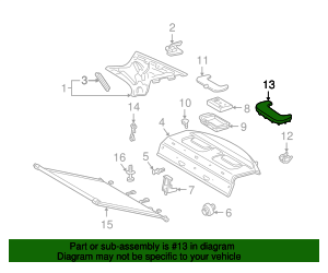 2001-2007 Mercedes-Benz Speaker Grille 203-690-05-30-1A26 | Buy ...