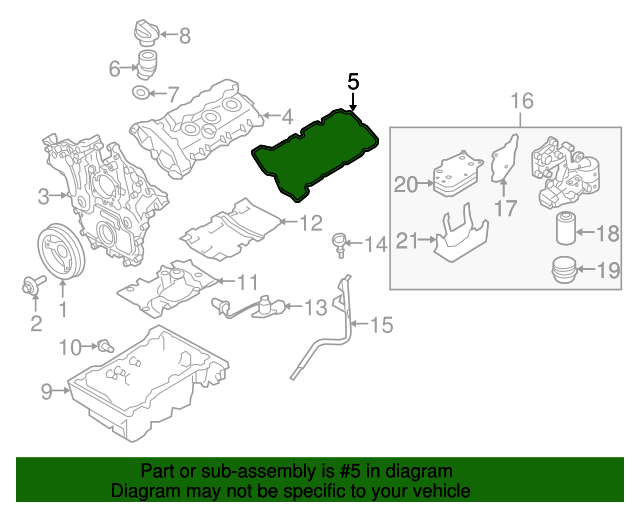 Genuine Valve Cover Gasket for 2006-2011 Saab | Part# 12641261 | Over ...