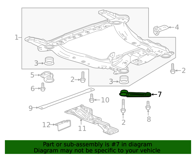 84265561 - Drivetrain and Front Suspension Cradle Retainer 2019-2023 ...