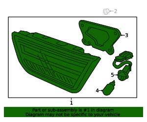 2016-2018 Kia Optima Backup Lamp Assembly 92403 D4230 | OEM Parts Online