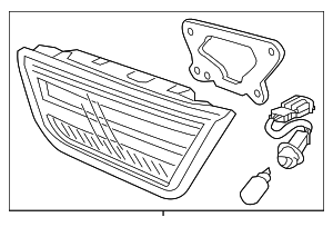 2016-2018 Kia Optima Backup Lamp Assembly - Driver's Side (LH) 92403 ...