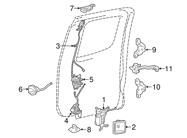 2016-2021 Toyota Tacoma Handle Bezel 69298-04010-C0 | OEM Parts Online