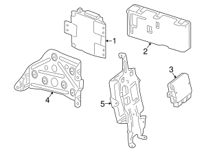 212-545-03-40 - Control Module Bracket 2010-2013 Mercedes-Benz ...