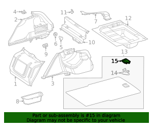 2226801214649051 - Spare Tire Compartment Cover Latch 2017-2024 ...