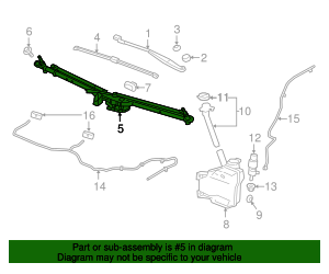 2016-2019 Chevrolet Cruze Windshield Wiper System Module 39034608 GM ...