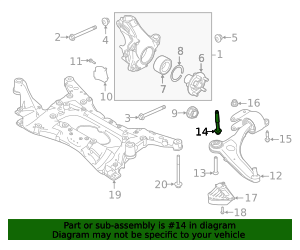 Genuine Lower Control Arm Mount Bolt for 2021-2023 Land Rover | Land ...