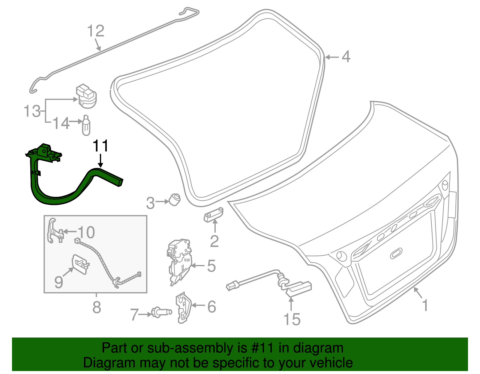2018 Nissan Altima Hinge 84401-3TA1A | Scott Evans Nissan Parts
