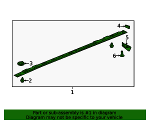 2014-2021 Mazda 6 Rocker Molding ghk150480 | AutoNationParts.com