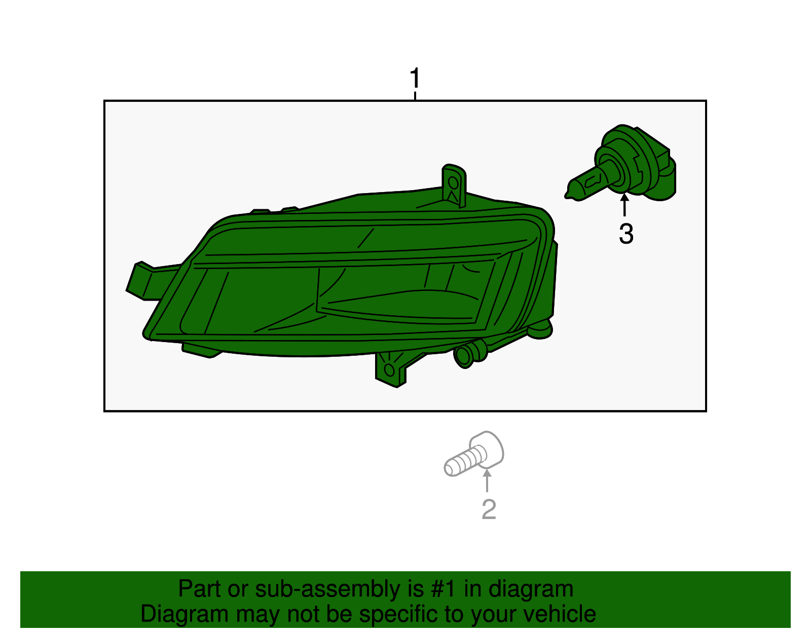 2017-2024 Volkswagen Fog Lamp Assembly 5GM-941-661-A | VW Direct Auto Parts