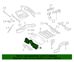 222-610-29-00 - Seat Cross-Member 2014-2021 Mercedes-Benz | Mercedes ...