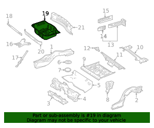 2014-2020 Mercedes-Benz Spare Tire Compartment 222-610-78-00 ...
