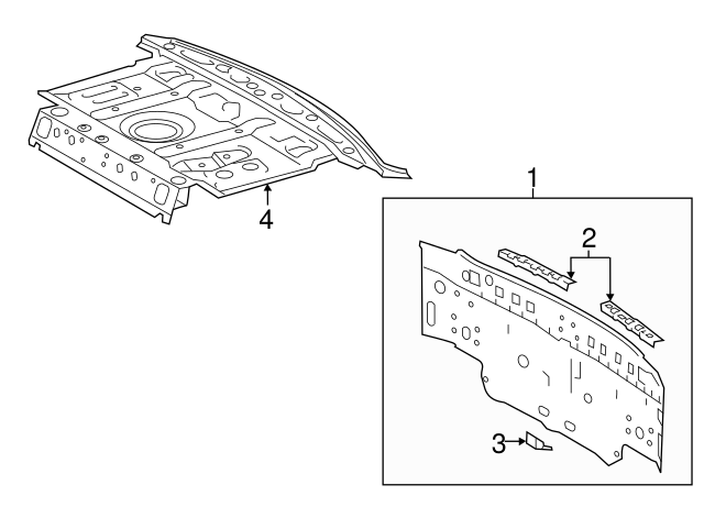 2014-2016 Lexus Rear Body Panel 58307-53081 | Lexus Of West Kendall Parts