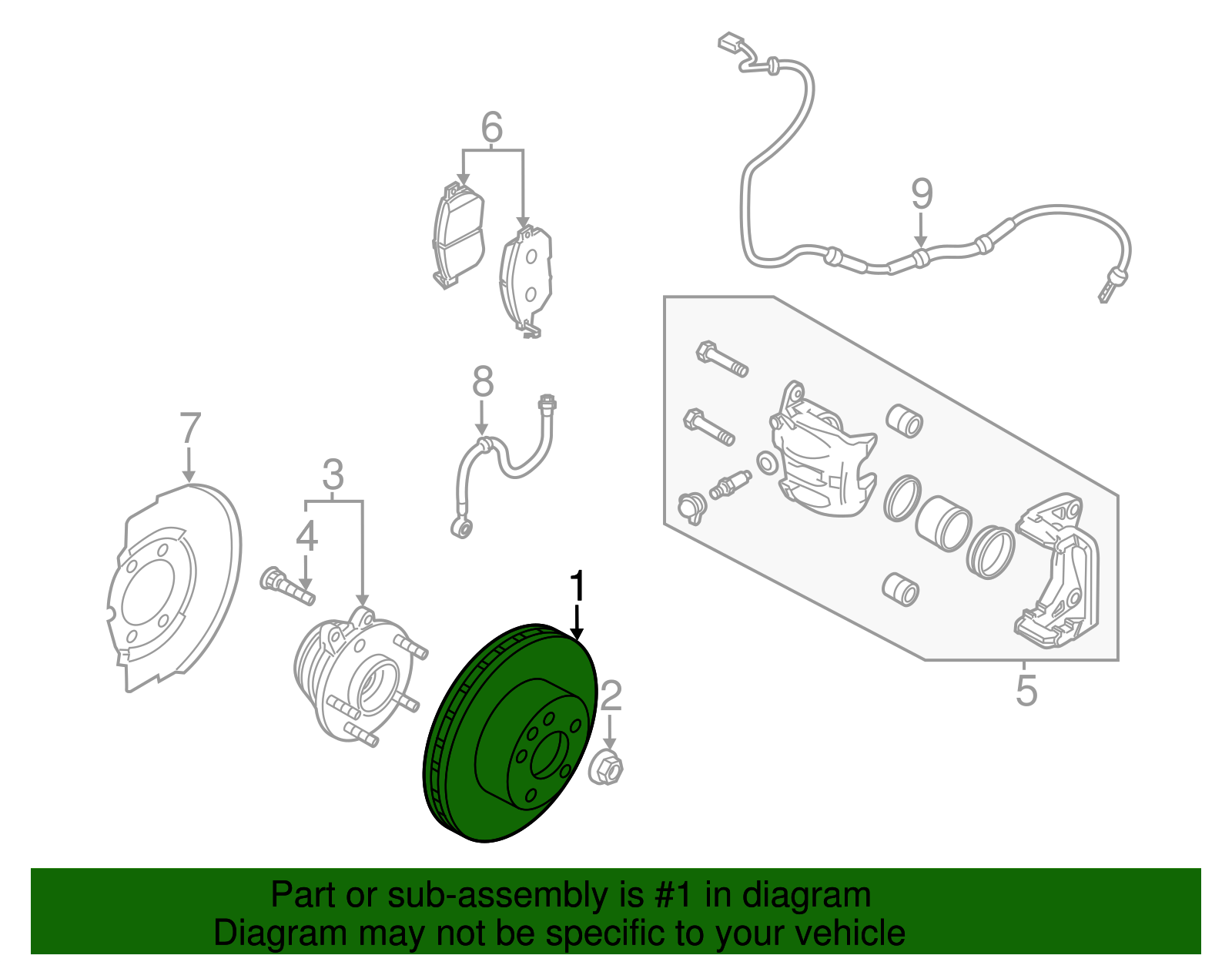 2011-2017 Nissan Quest Rotor 40206-3WS1B | Temecula Nissan Parts