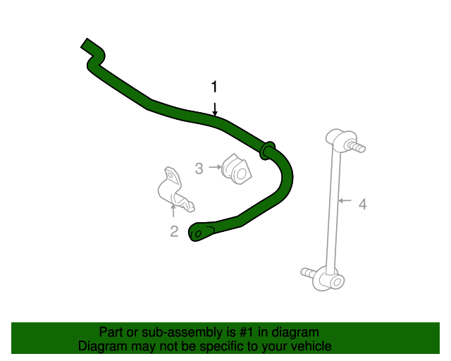 2004-2009 Lexus Stabilizer Bar 48812-48070 | OEM Parts Online