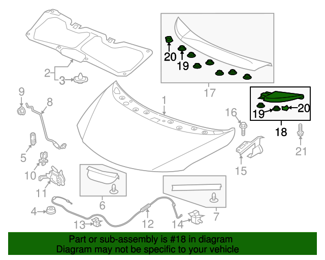 74198-T5R-A00 - Upper Molding 2015-2020 Honda Fit | Honda Parts Online