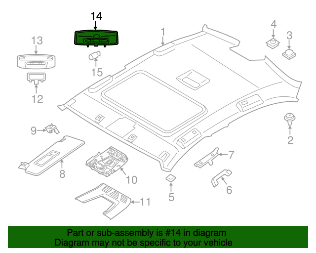Genuine BMW 63-31-7-945-984 | Dome Lamp Assembly | FREE Shipping on ...