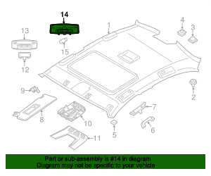 Genuine BMW 63-31-7-945-984 | Dome Lamp Assembly | FREE Shipping on ...