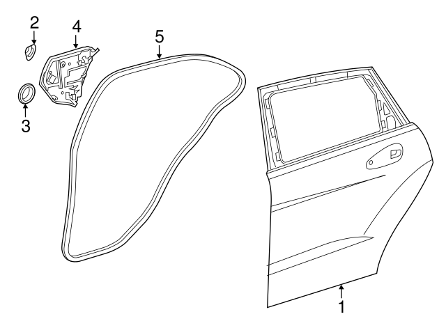 246-730-02-05 - Door Shell 2015-2017 Mercedes-Benz | Mercedes-Benz USA ...