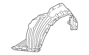 2021-2024 Mitsubishi Fender Liner 5370C253 | Mitsubishi Parts Warehouse