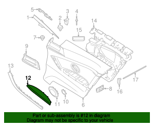 51437345452 - 2014-2020 BMW Armrest (51-43-7-345-452) | BMW of South ...