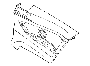 Genuine BMW 51-43-7-389-665 | Lower Quarter Trim | FREE Shipping on ...