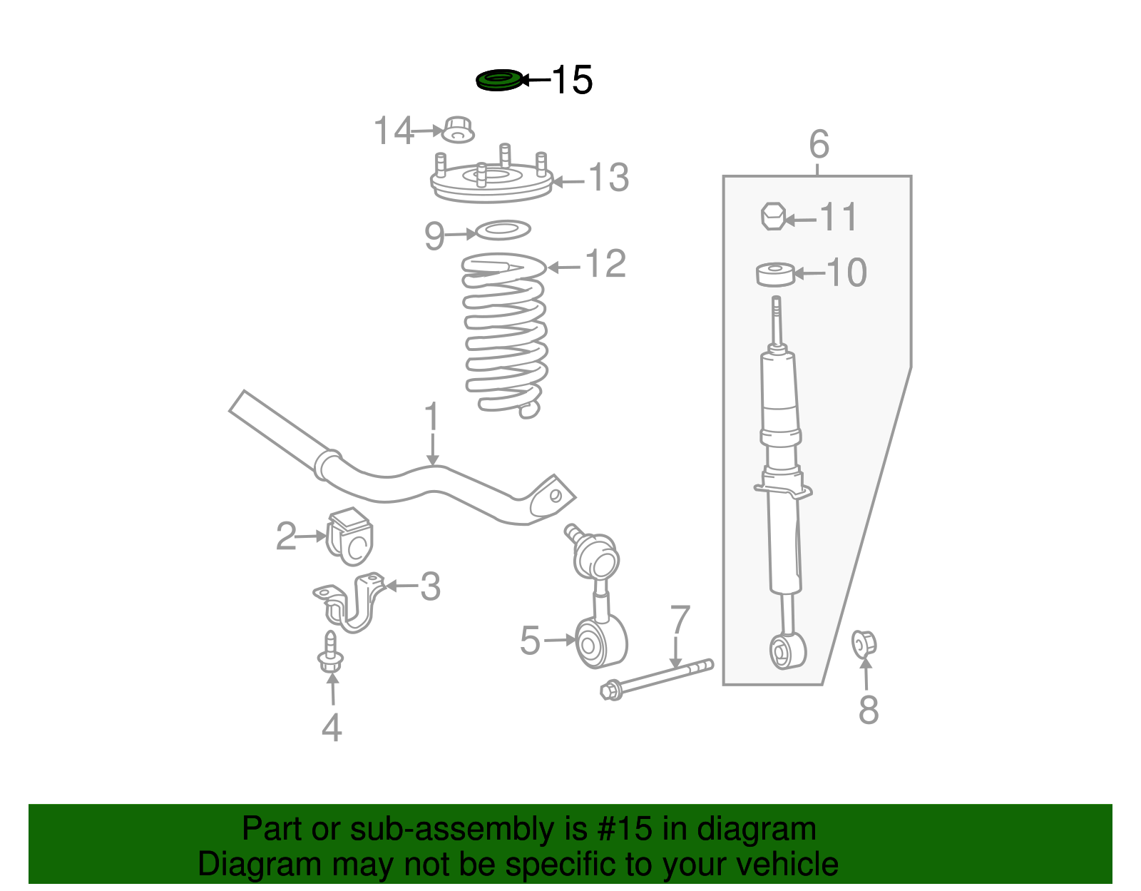 90948-A2003 - Strut Mount Retainer - 1996-2020 Toyota | Nucar Toyota Parts