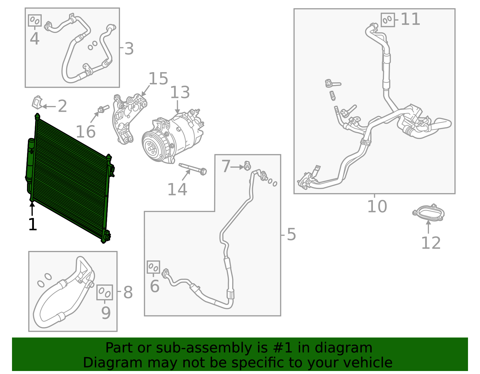 2017-2024 Land Rover A/C Condenser LR181385 | Land Rover Parts Direct