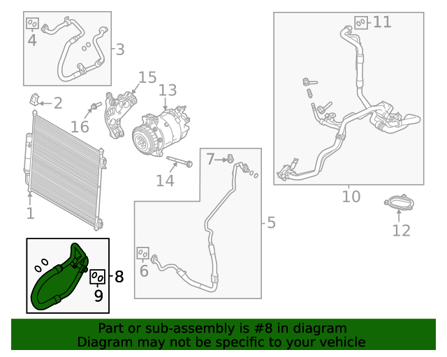 Genuine A/C Hose Assembly for 2020 Land Rover Defender 110 | Land Rover ...