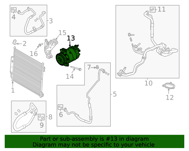 Genuine A/C Compressor for 2021-2024 Land Rover | Land Rover Part ...