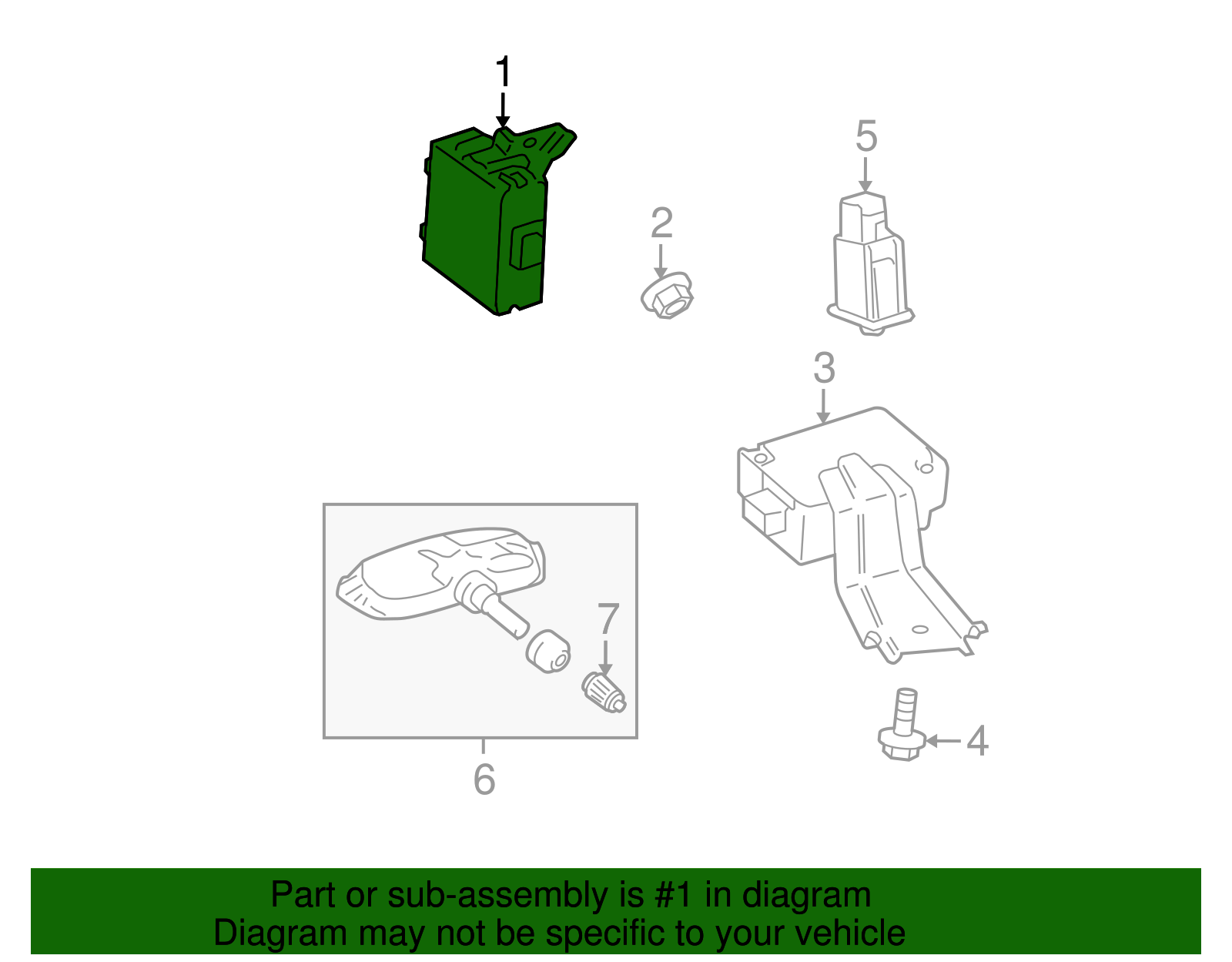 89769-0E060 - Tire Pressure Monitoring System (TPMS) Control Module ...