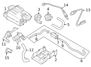 14950-5UD0B - Vapor Canister 2018-2024 Nissan Sentra | Nissan Parts ...