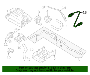 22693-6LB0A - Oxygen Sensor 2020-2024 Nissan Sentra | Nissan Parts ...