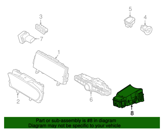 36003848 - Head-Up Display 2018-2023 Volvo XC60 | AutoNation Parts