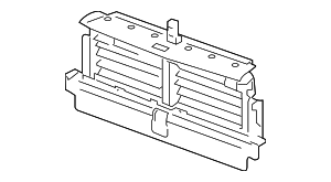 2017-2019 GMC Acadia Front Bumper Shutter 84066562 GM | GMPartsDirect.com