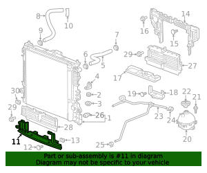 2020-2021 GMC Acadia Front Lower Radiator Air Baffle 84447968 GM ...