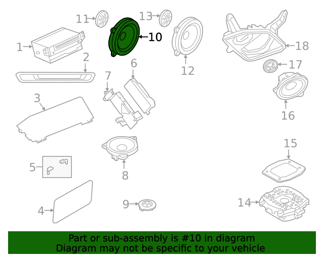 65-13-2-622-518 - Speaker 2019-2024 BMW | AutoNationParts.com