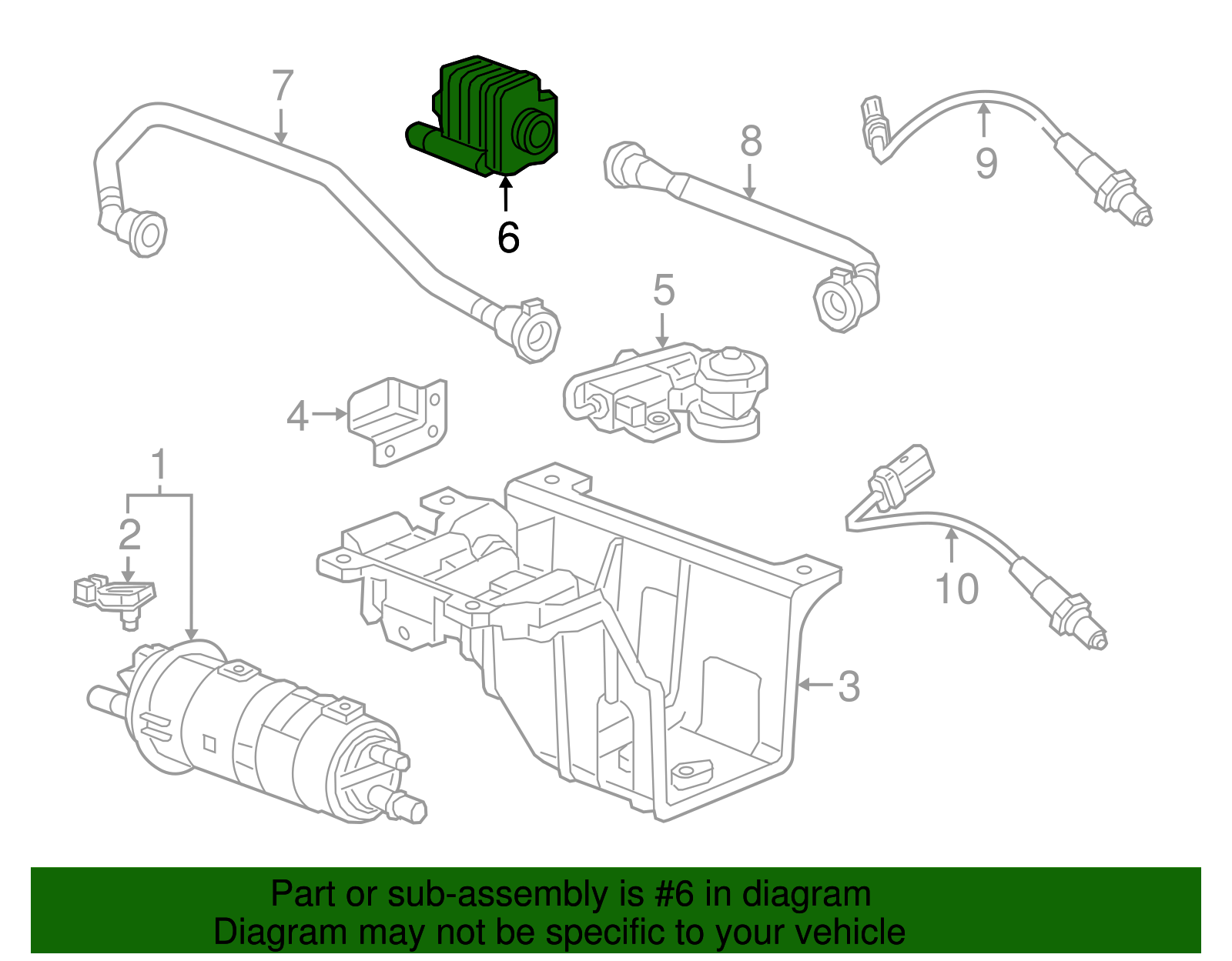 2011-2019 GM Vapor Canister Leak Detection Pump 22865478 GM ...